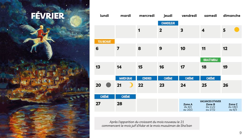 CALENDRIER DES TROIS RELIGIONS - Présentation